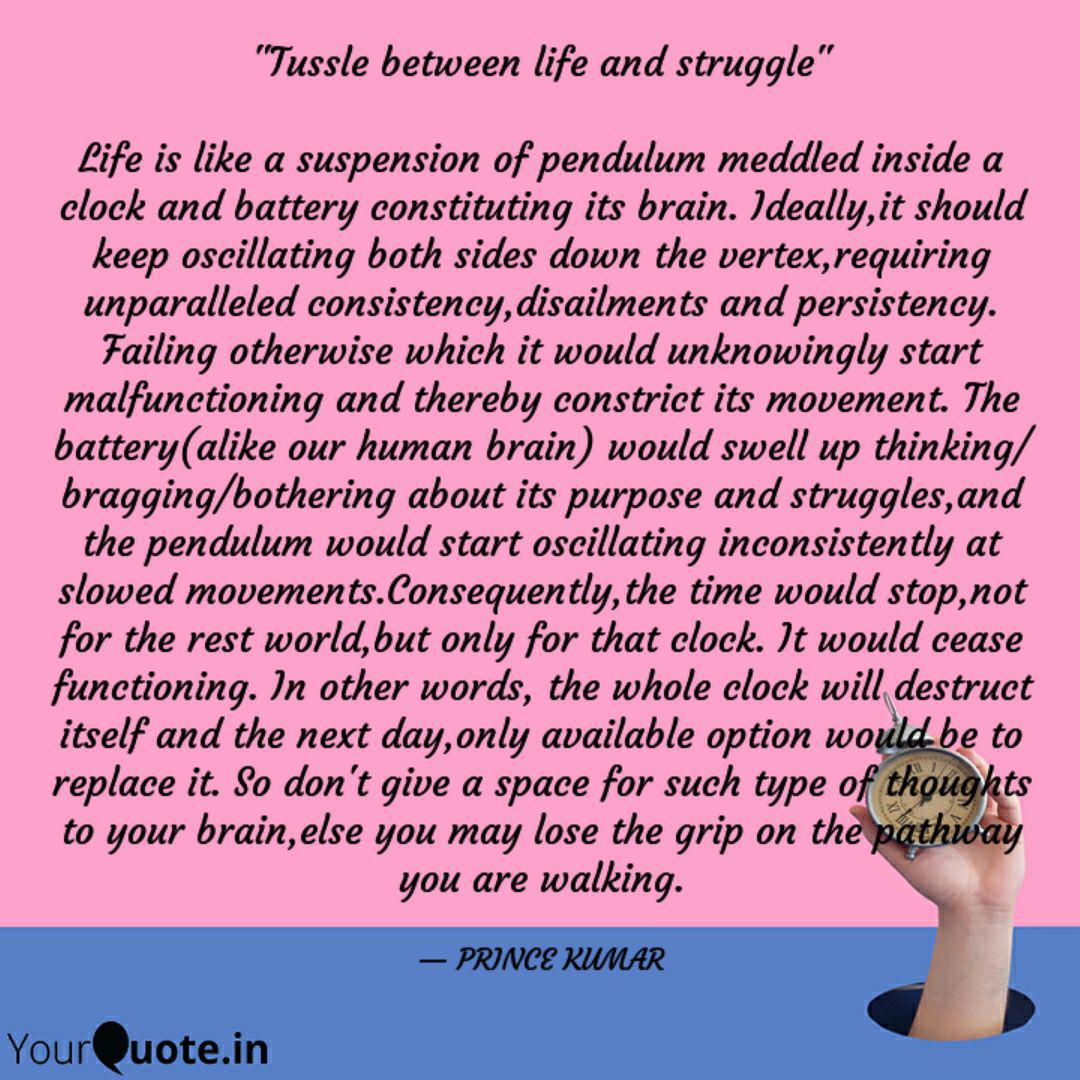 Tussle Between Life And Quotes Writings By PRINCE KUMAR tussle-between-life-and-quotes-writings-by-prince-kumar