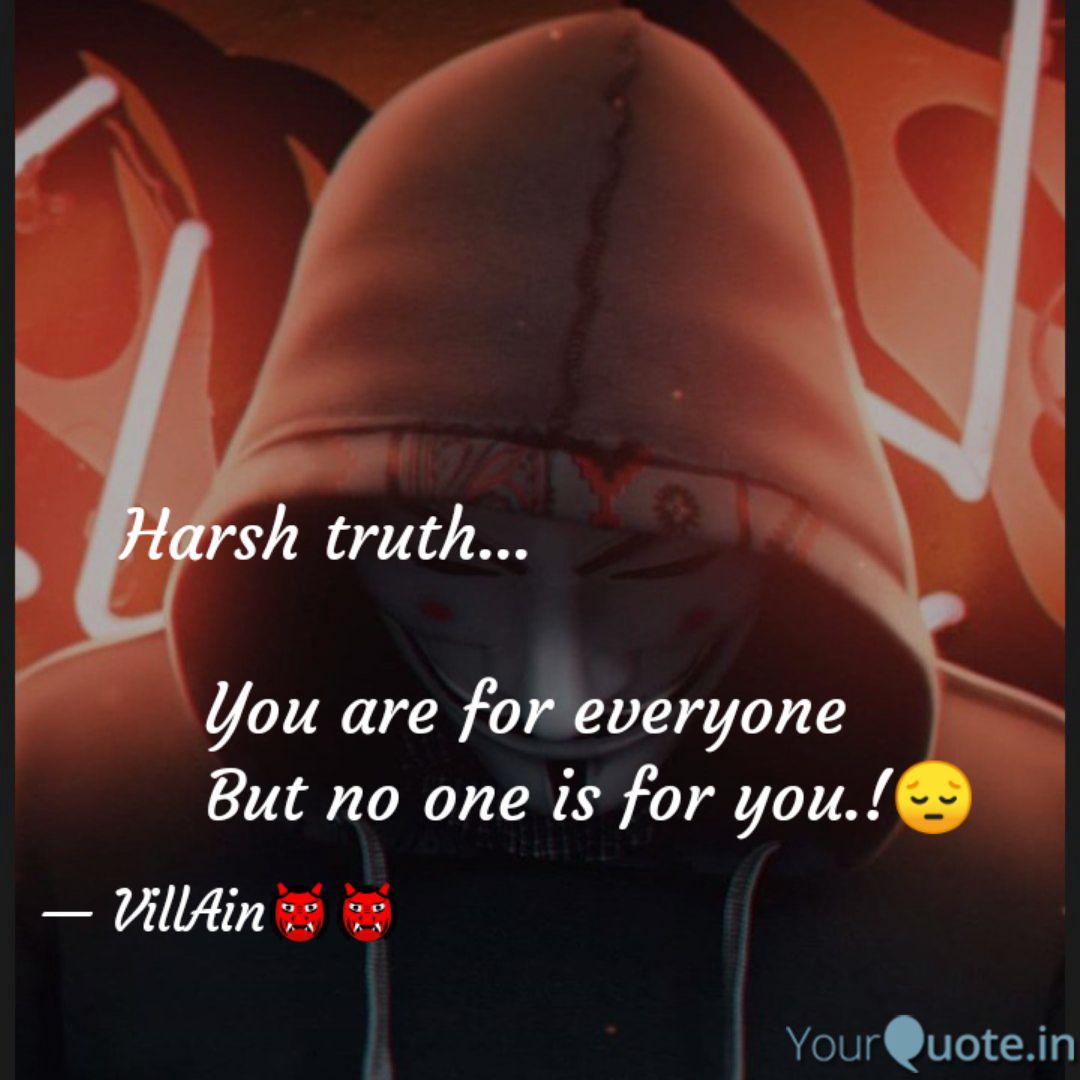 Harsh Truth Quotes And Writings By Aditya Yourquote