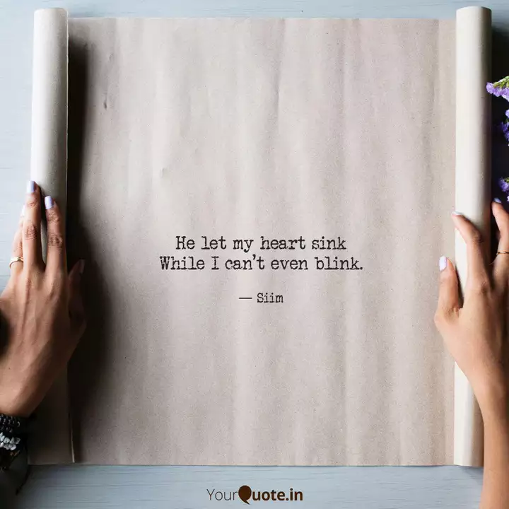 He Let My Heart Sink Whil Quotes And Writings By Shobhna Bhandari