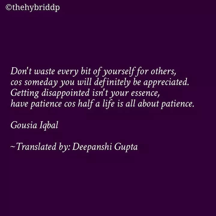 Don't waste every bit of ... | Quotes & Writings by Deepanshi Gupta ...