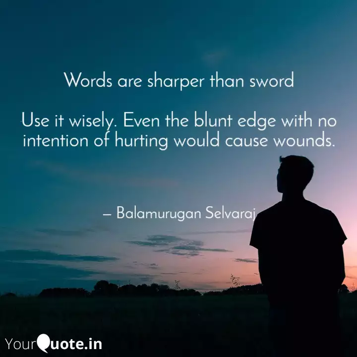 Words are sharper than sw... | Quotes & Writings by Balamurugan ... Words are sharper than sw... | Quotes & Writings by Balamurugan ...