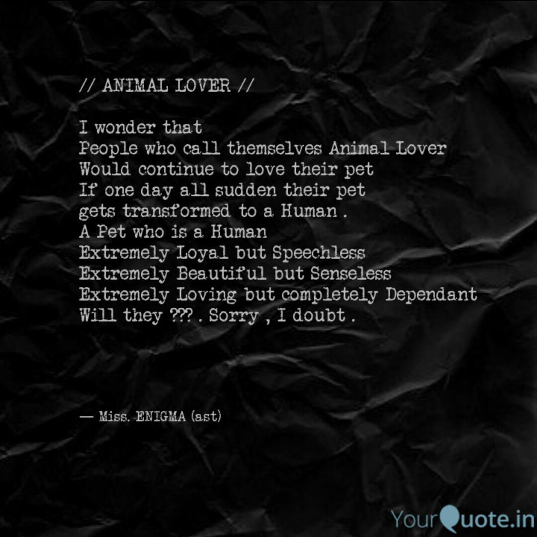 Best Animal lover Quotes Status Shayari Poetry Thoughts YourQuote best-animal-lover-quotes-status-shayari-poetry-thoughts-yourquote