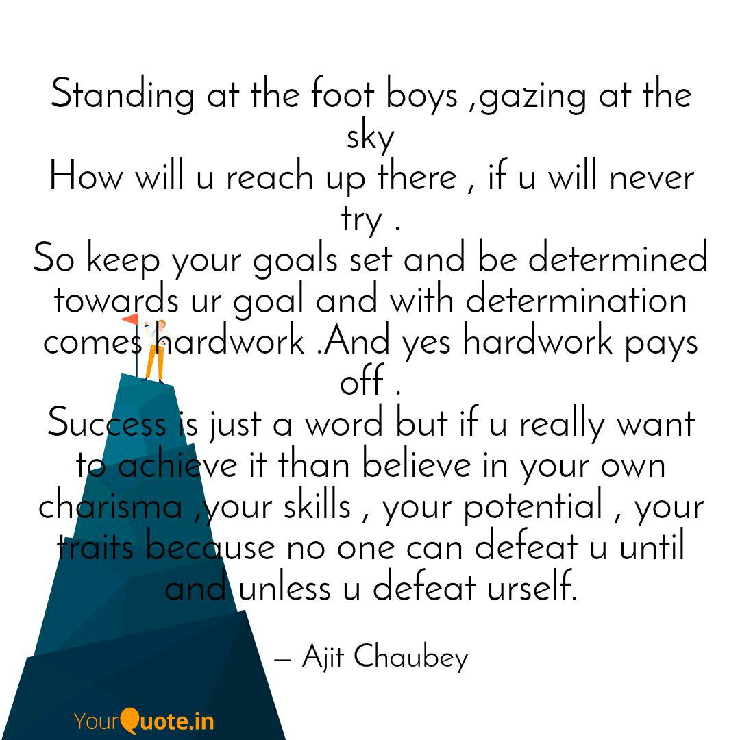 Standing at the foot boys... | Quotes & Writings by Ajit Chaubey ...
