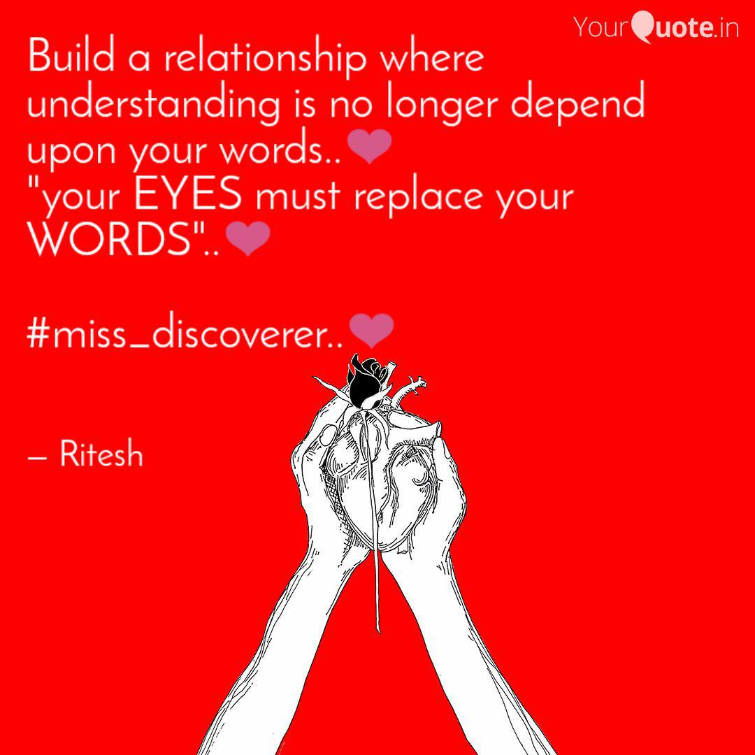 Build a relationship wher... | Quotes & Writings by Ritesh Shaw | YourQuote Build a relationship wher... | Quotes & Writings by Ritesh Shaw | YourQuote